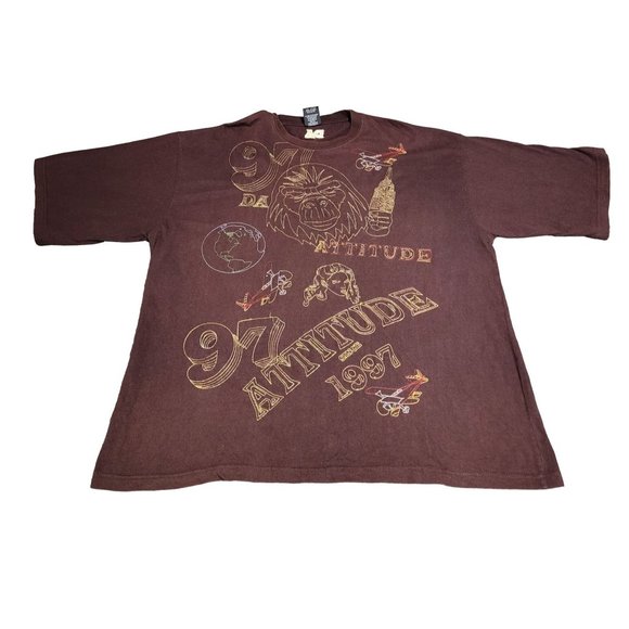 DA | Shirts | Da Da Attitude Since 997 Men 3 Xl T Shirt Embroidered ...